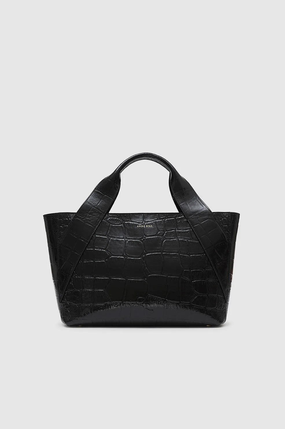 Maya Tote - Black Oversized Embossed | Parallel