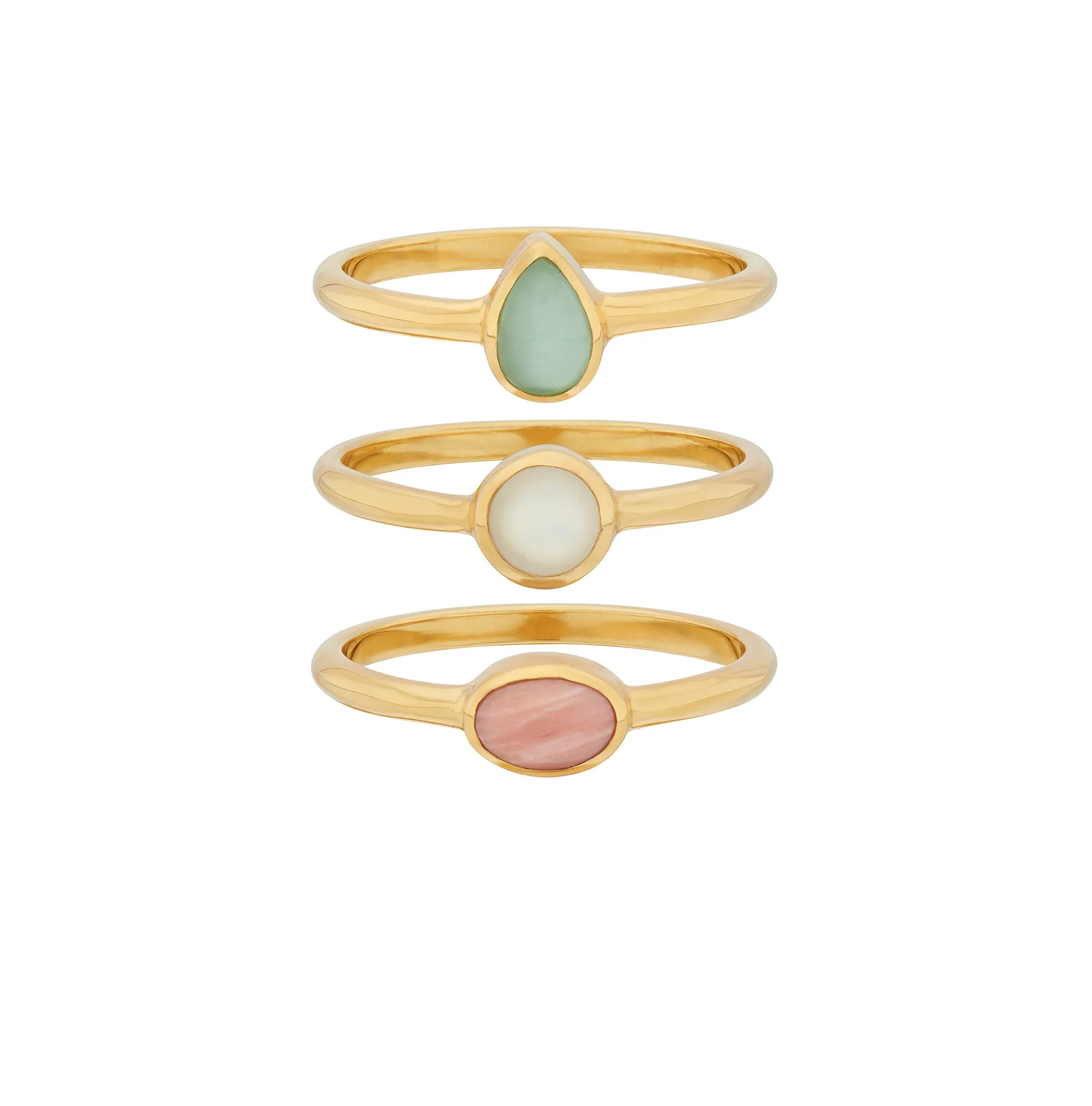 Oasis Multi-Stone Stacking Ring Set | Parallel