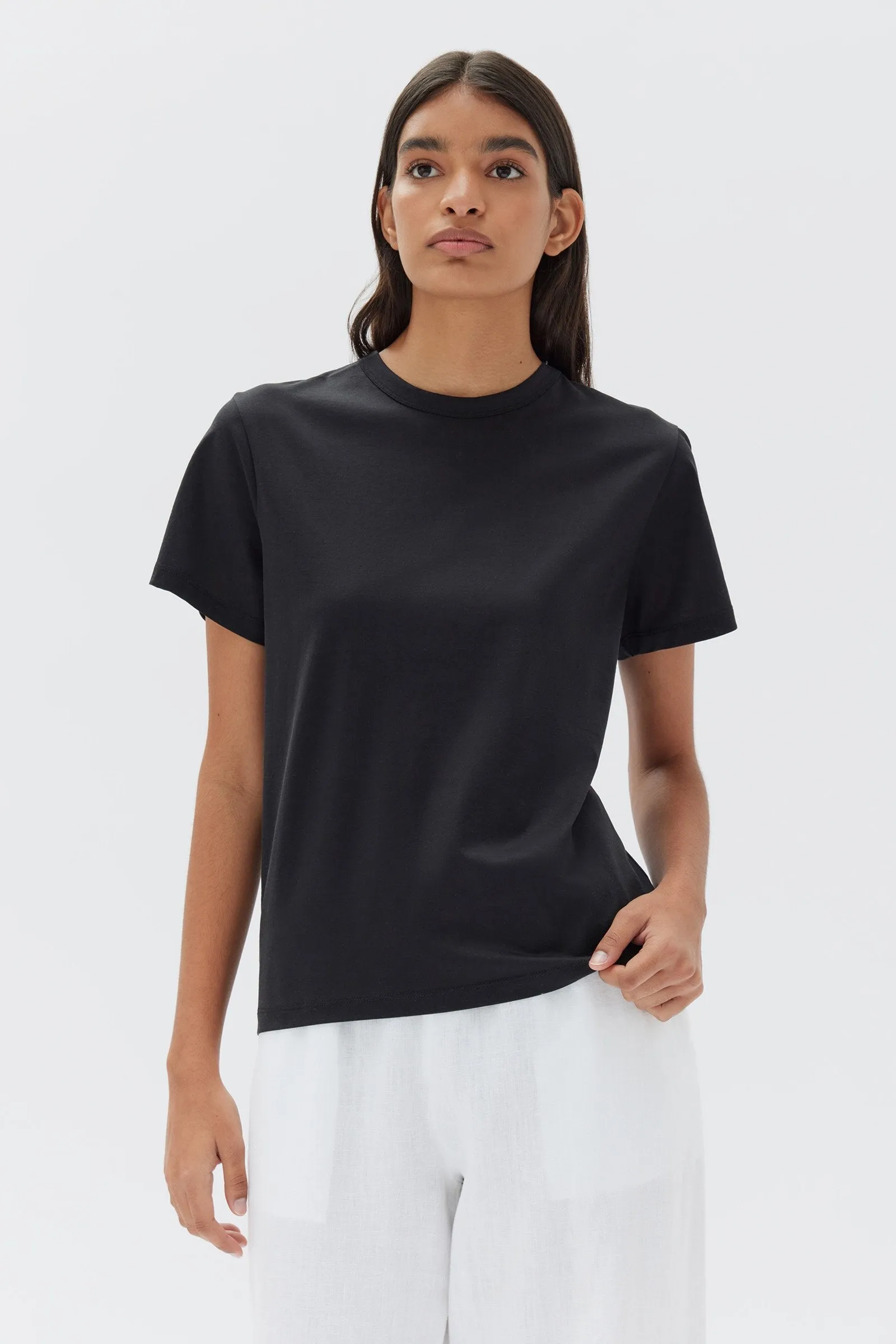 Silk Blend Tee | Parallel