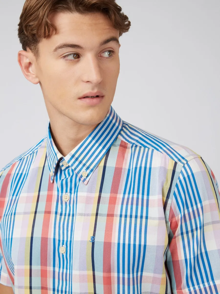 Multicolour Check Short-Sleeve Shirt | Parallel