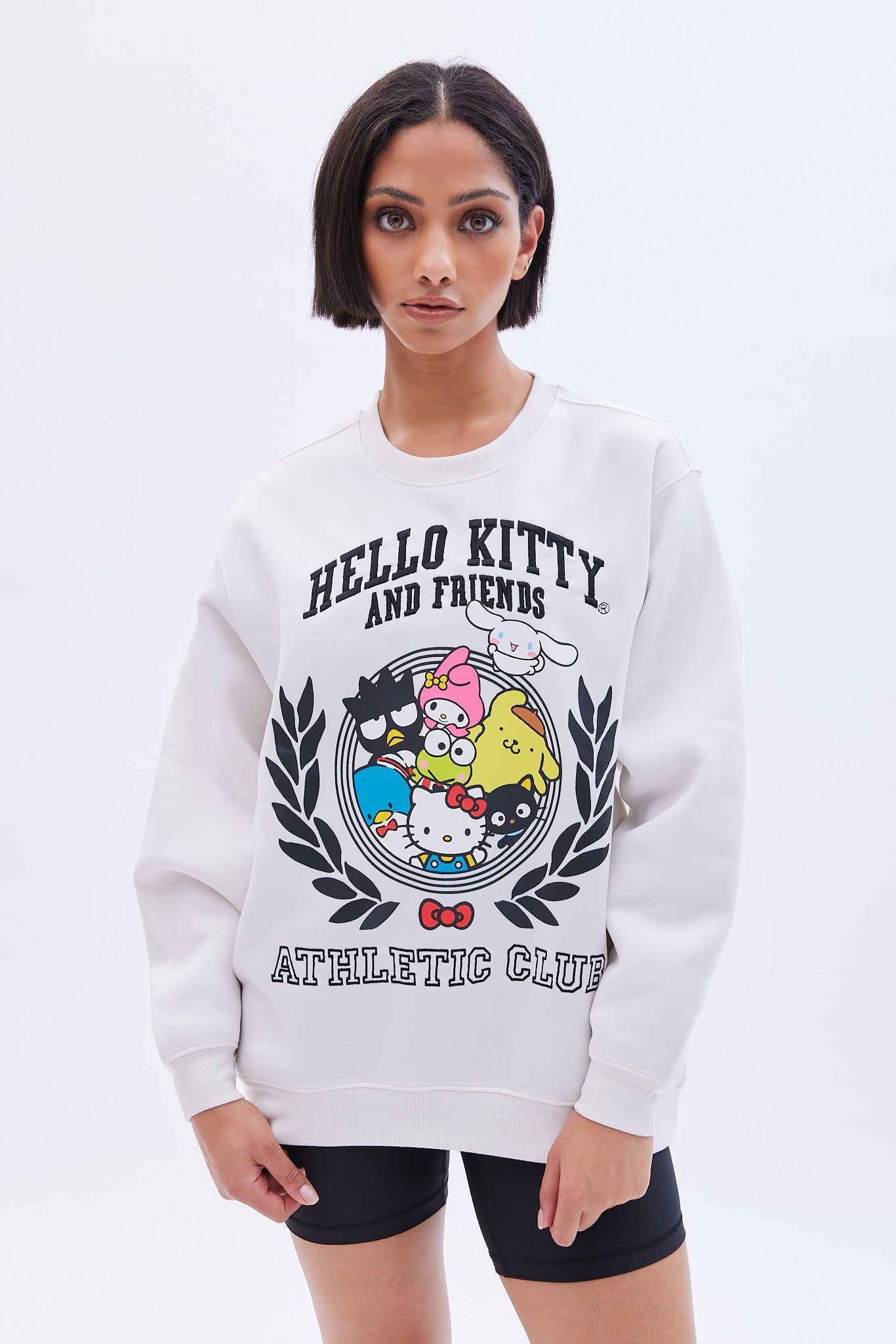Hello Kitty And Friends Athletic Club Graphic Crew Neck Oversized ...