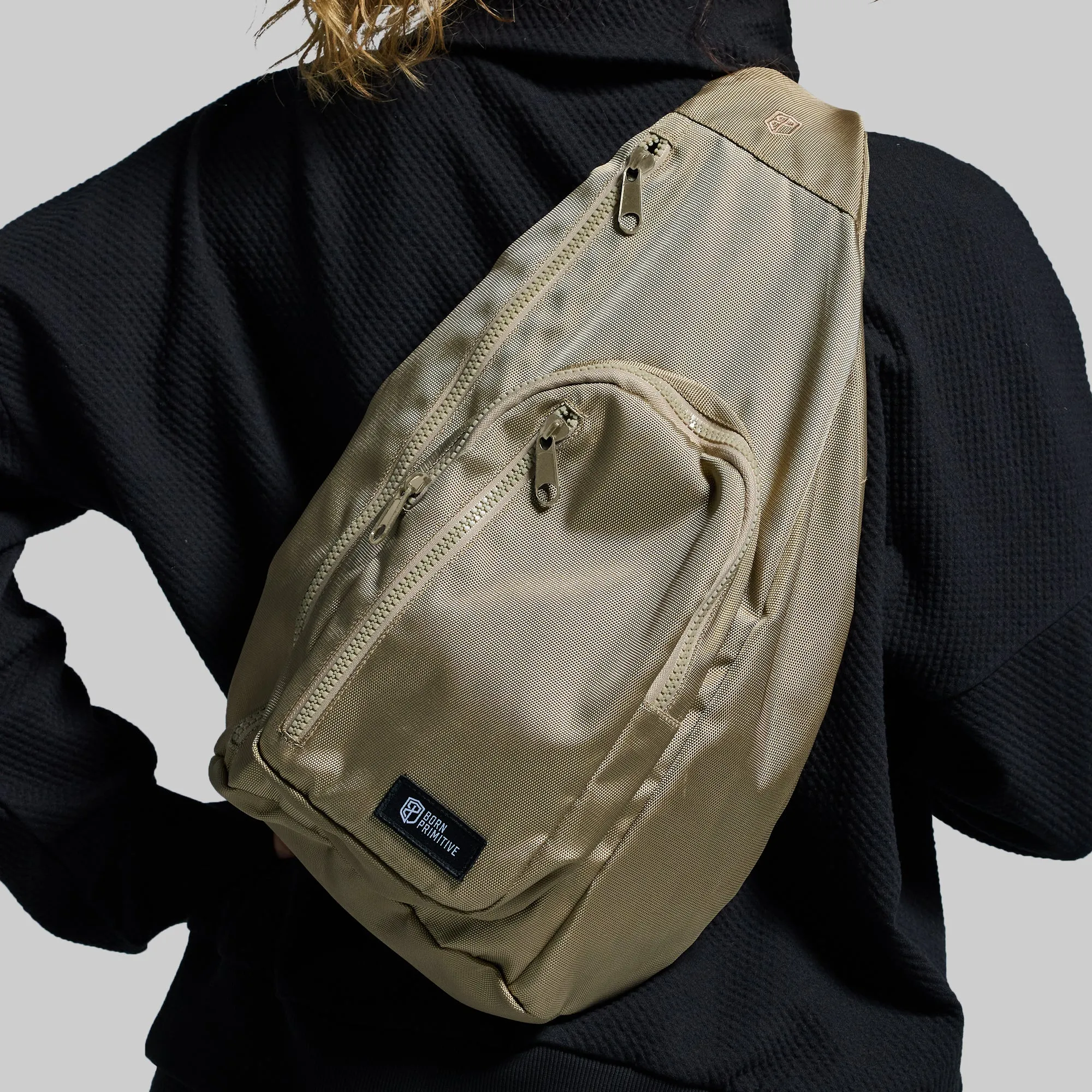 On The Go Sling Bag (Tan) | Parallel