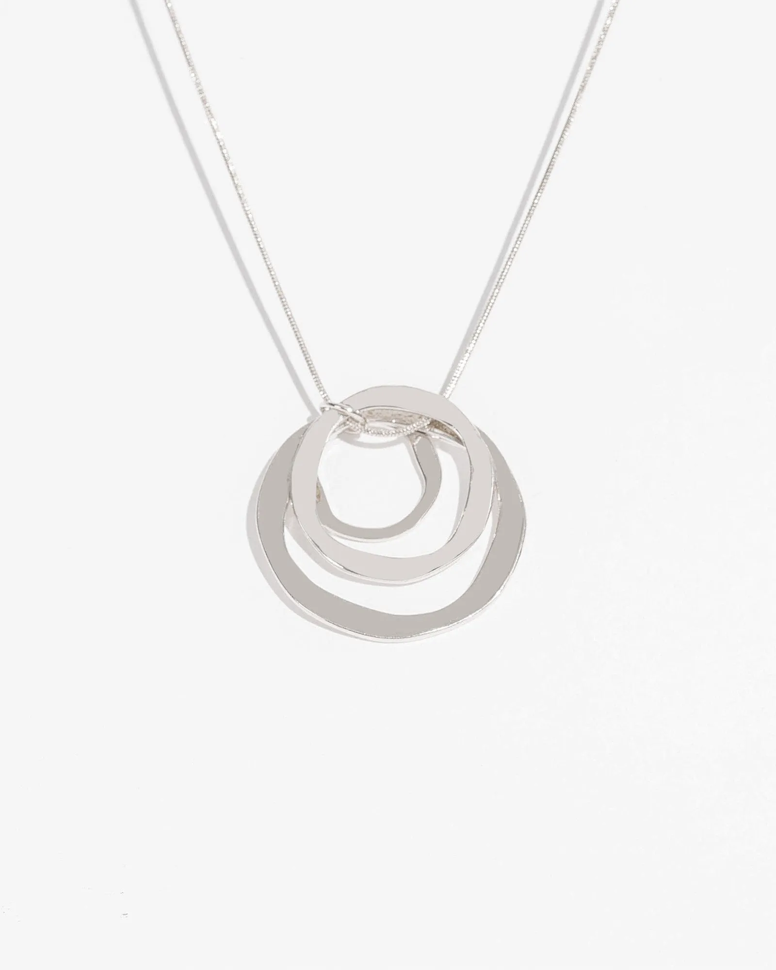 Silver Loops Long Necklace | Parallel