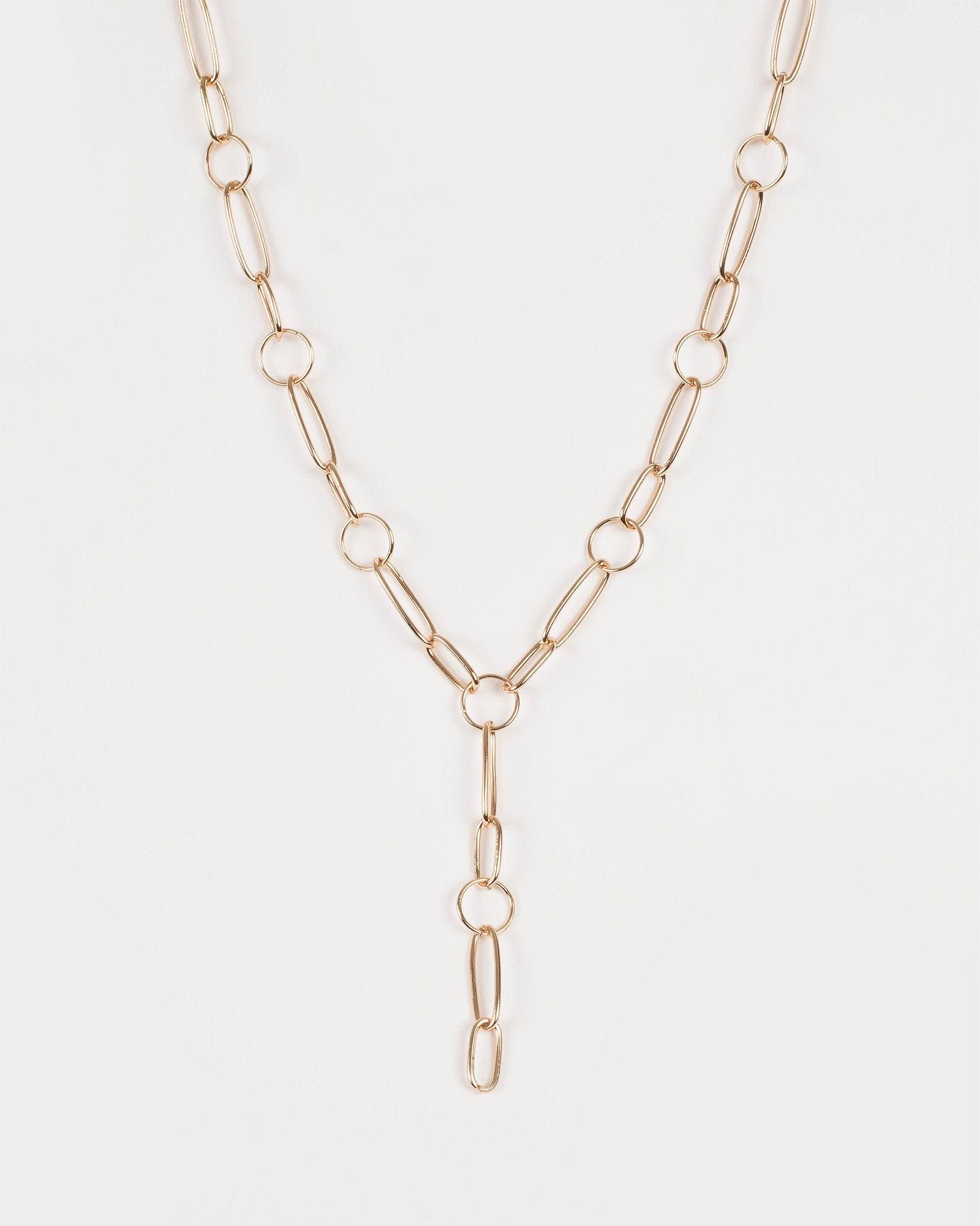 Gold Geometric Chain Link Necklace | Parallel