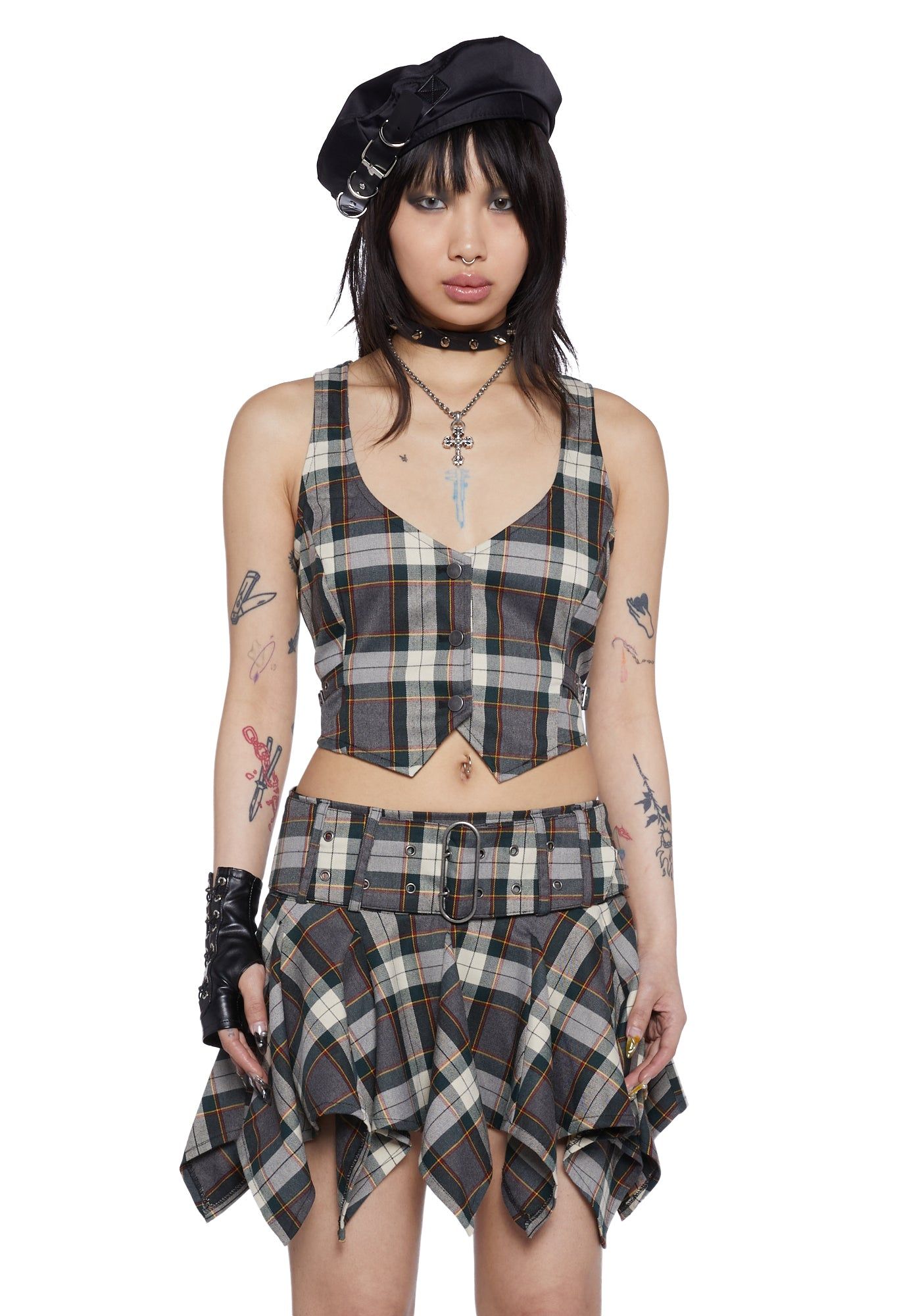 Punk Revival Cropped Vest | Parallel