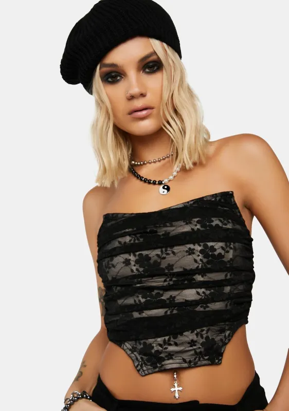 Scandalous Secret Lace Corset Top | Parallel