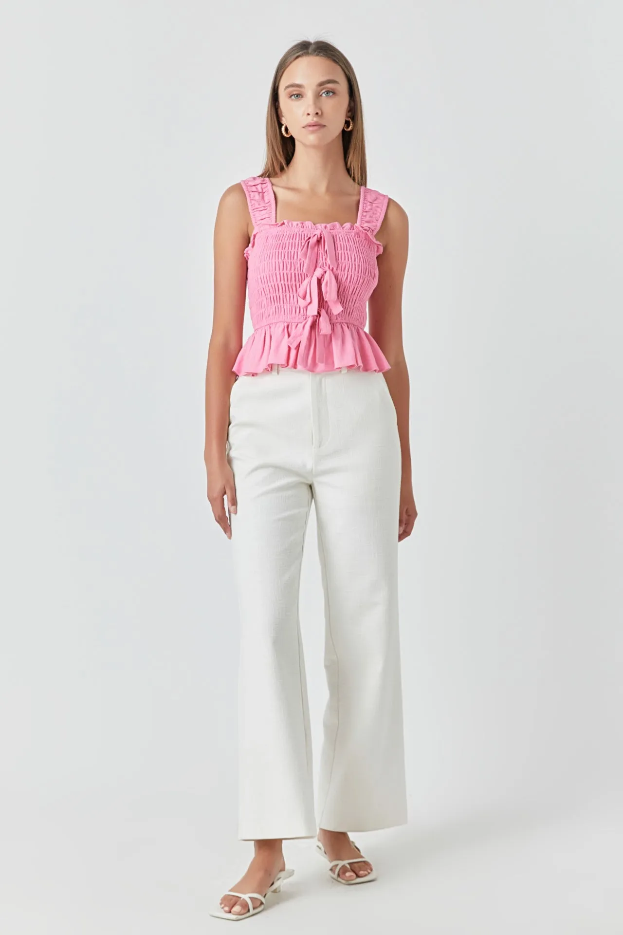 Bow Smocked Top | Parallel