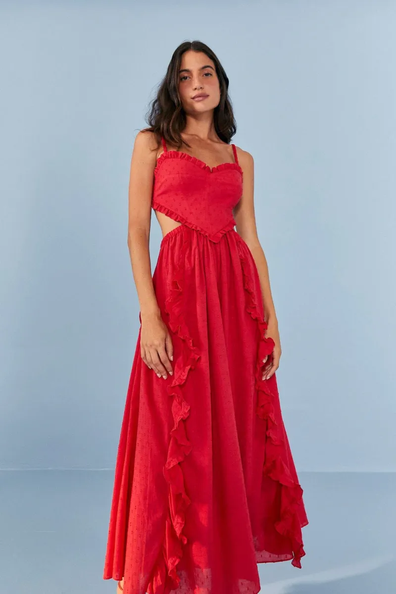 Red Heart Maxi Dress | Parallel