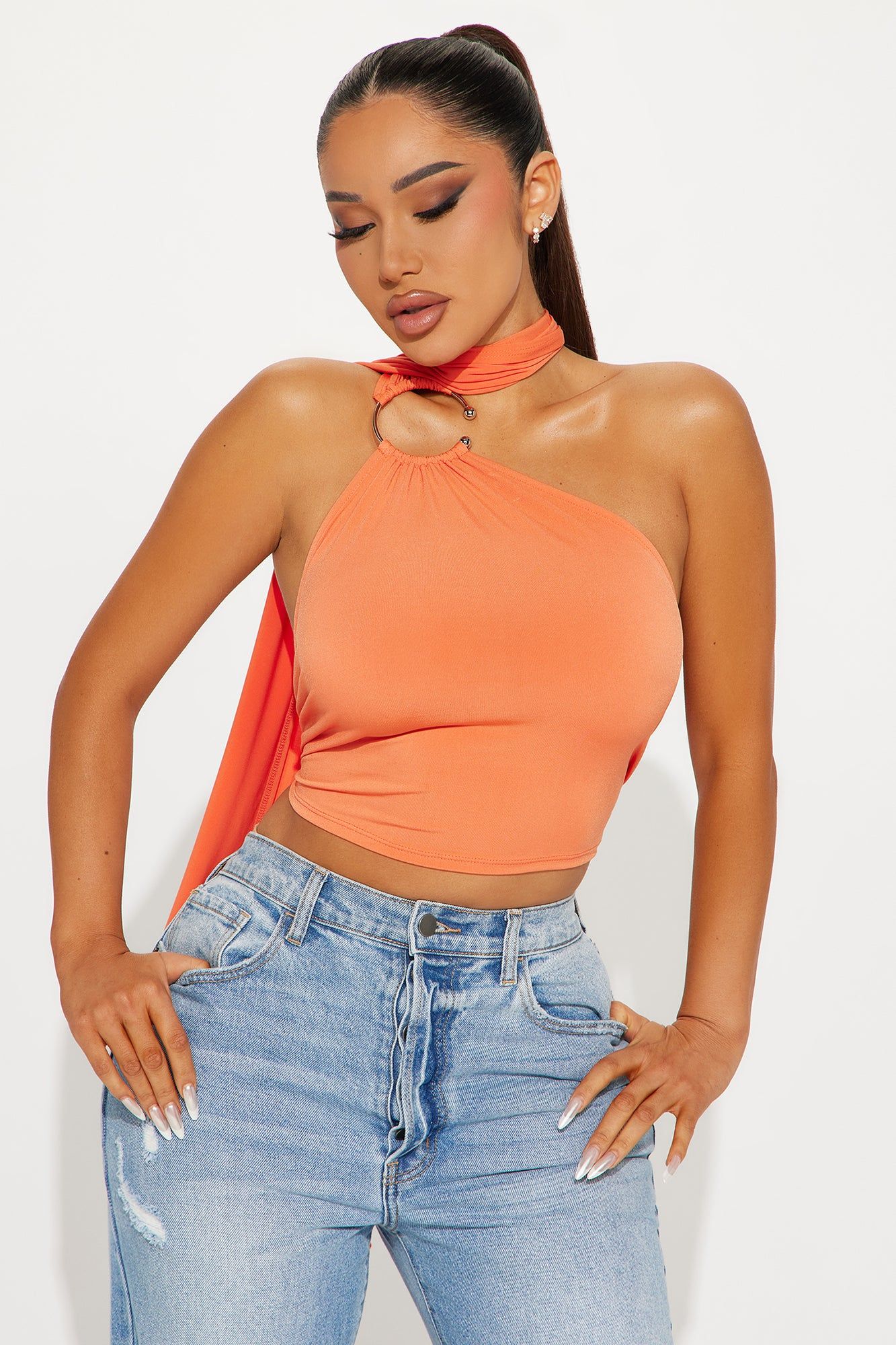 Summer Soiree Halter Top - Orange | Parallel