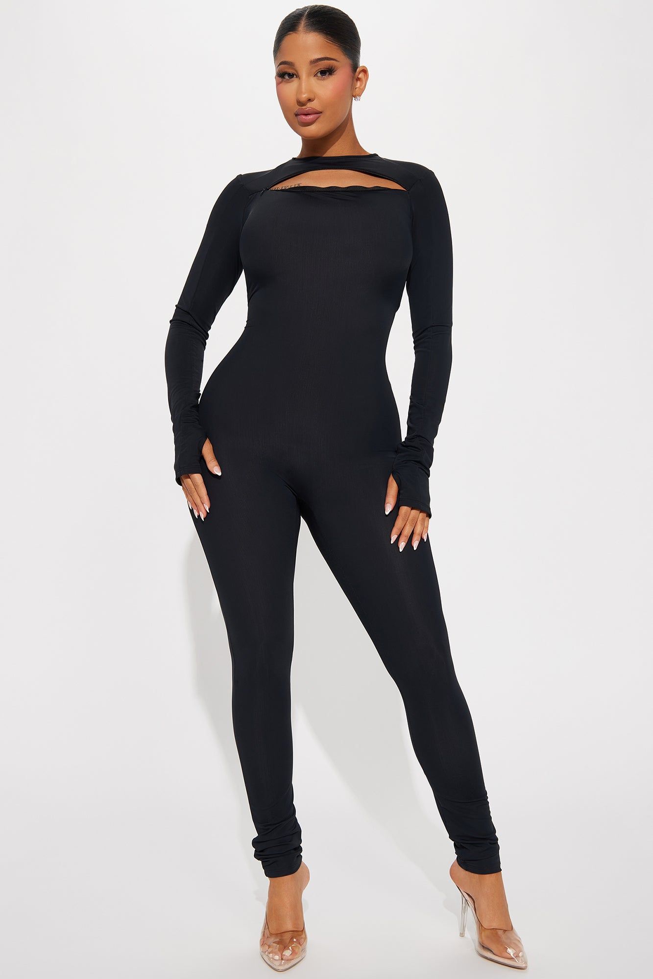 Harlynn Sculpt Jumpsuit - Black | Parallel