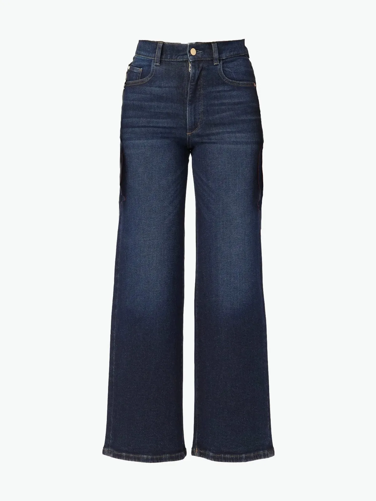 Hepburn Wide Leg Jean-Dark Denim | Parallel