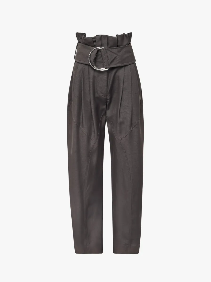 GATHERED WAIST D-RING TROUSERS | Parallel