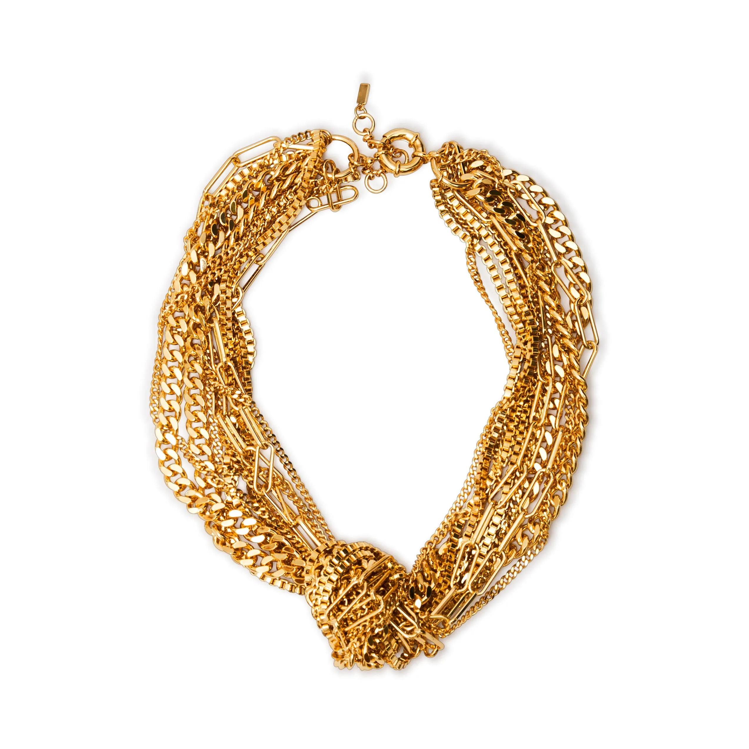Mixed Gold Chain Necklace | Parallel