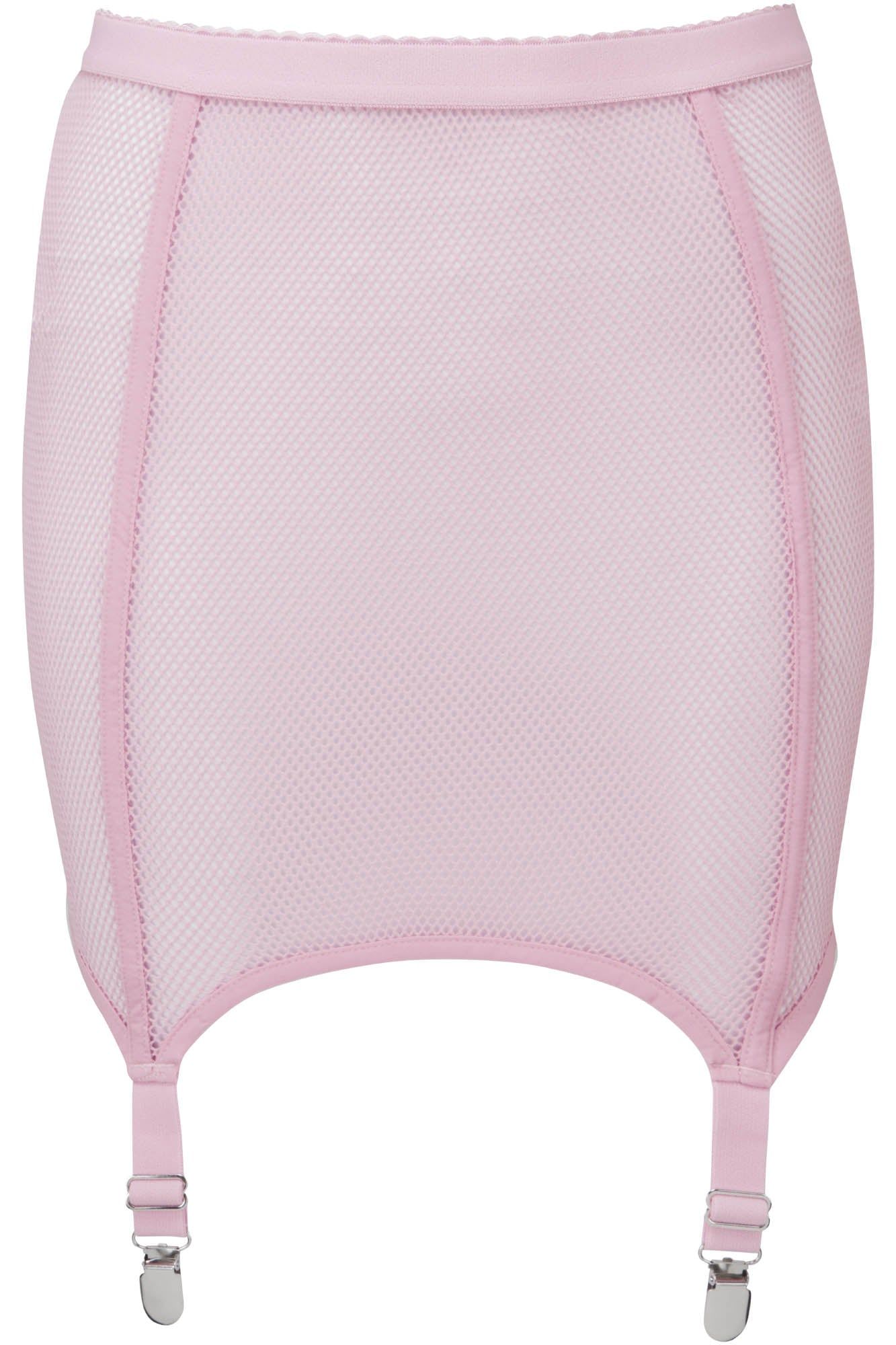 Heartbeats Fishnet Skirt [PASTEL PINK] [PLUS] | Parallel