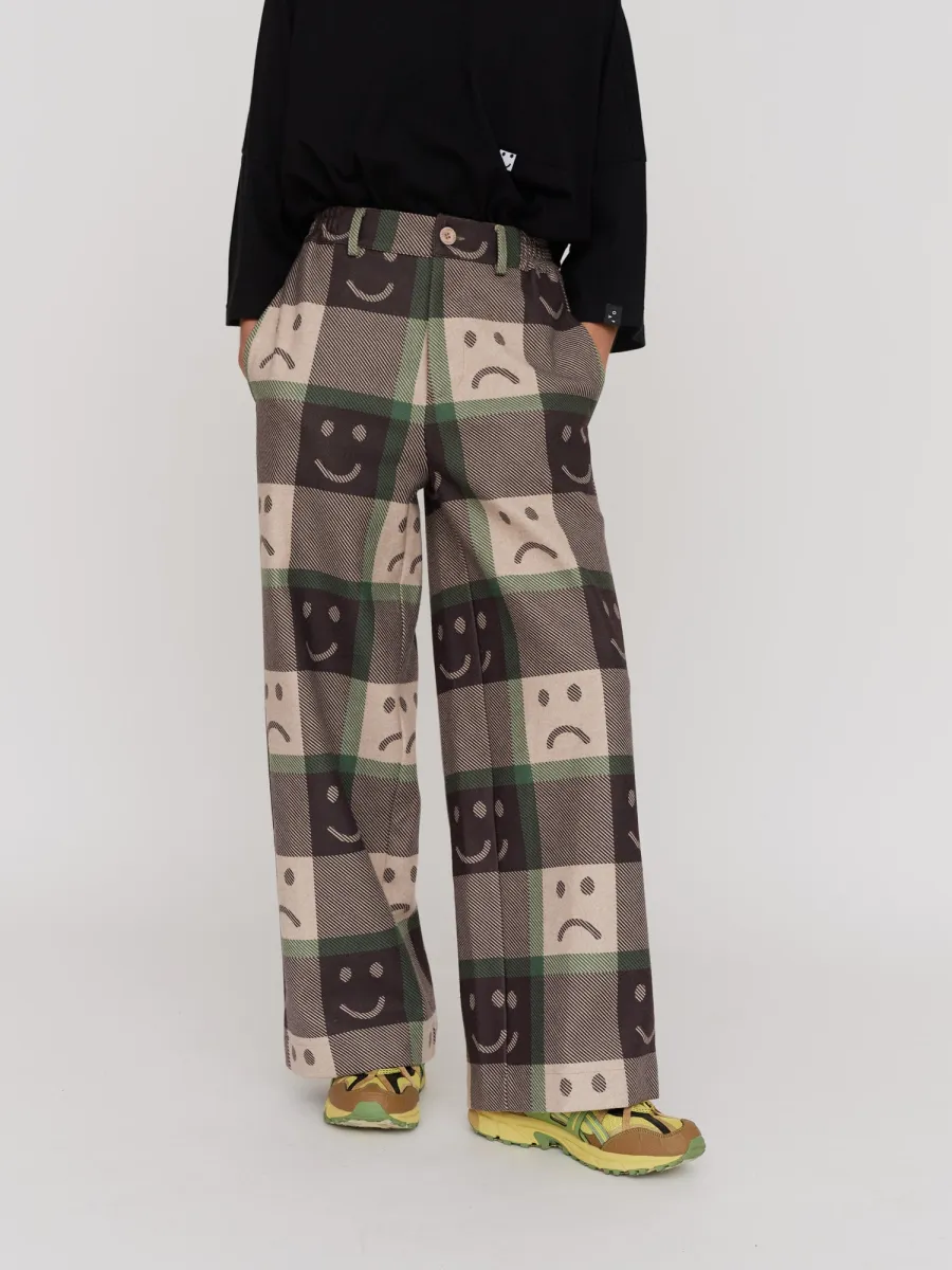 Happy Sad Check Trousers | Parallel
