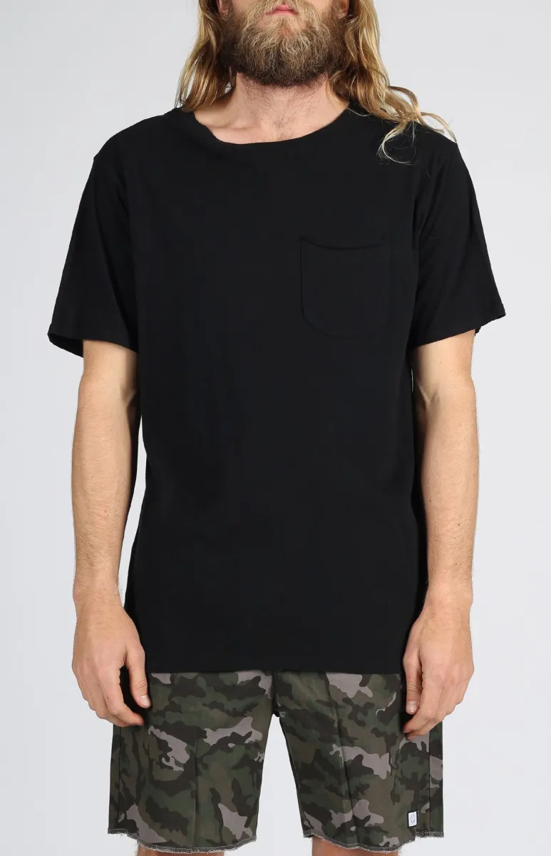 Pocket Tee | Black | Parallel