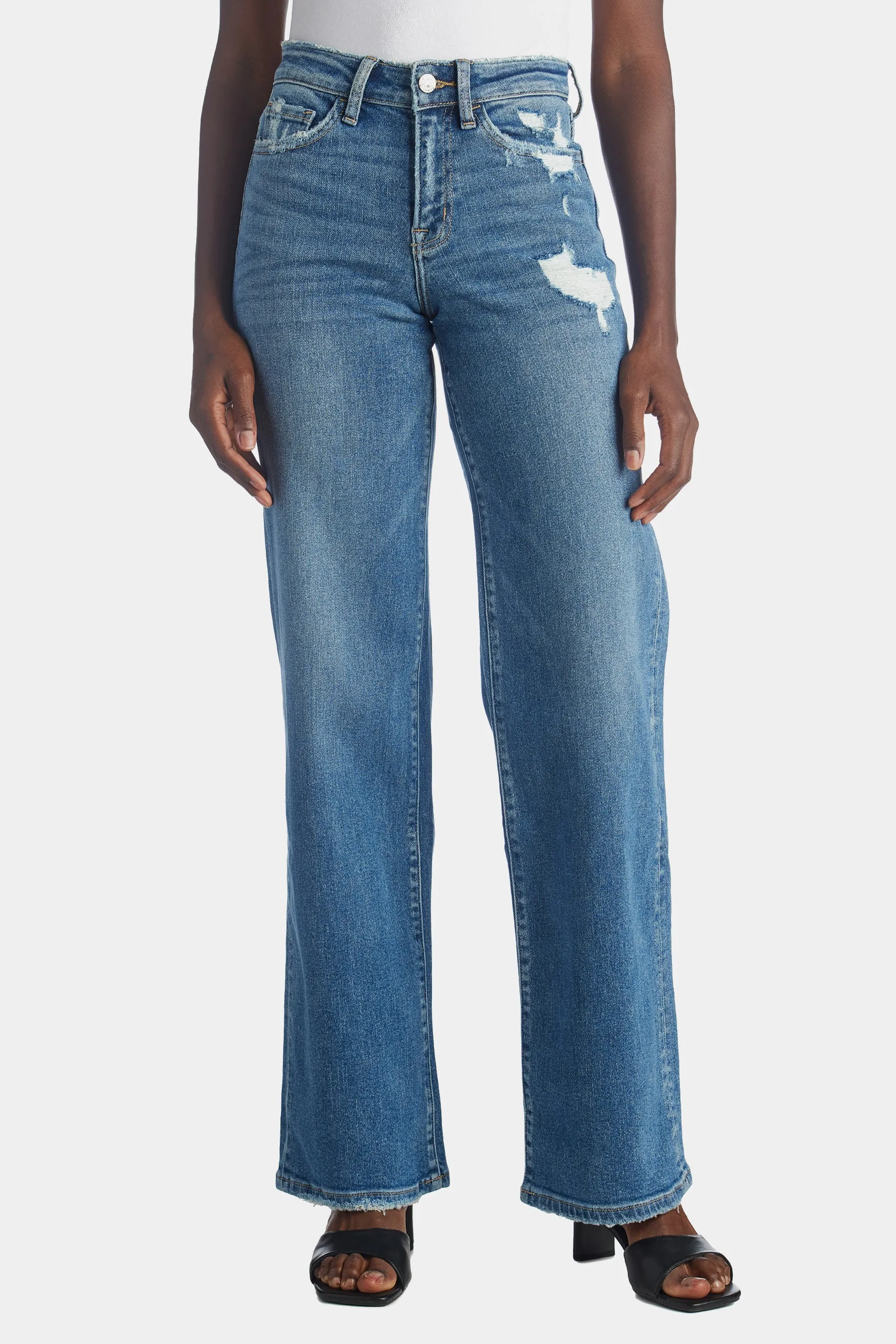 High Rise Slim Wide Leg Jean | Parallel