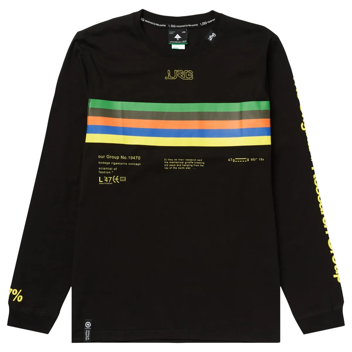 SYSTEM RESEARCH LONG SLEEVE CREW TEE - BLACK | Parallel