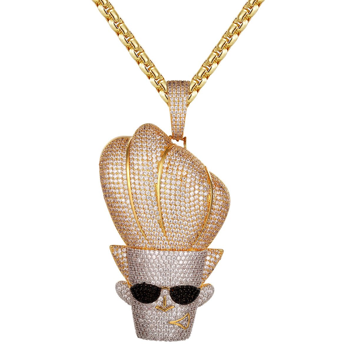 Cartoon Character Face Shades Designer Hip Hop Icy Pendant | Parallel
