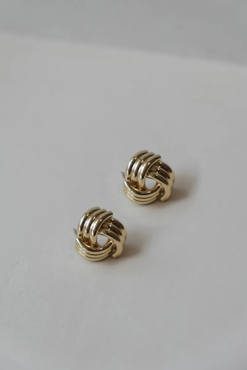 Rowan Knotted Earrings - Gold | Parallel