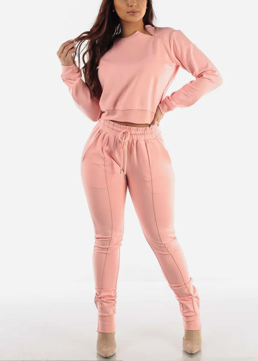 Light Pink Tracksuit (2 PCE SET) | Parallel