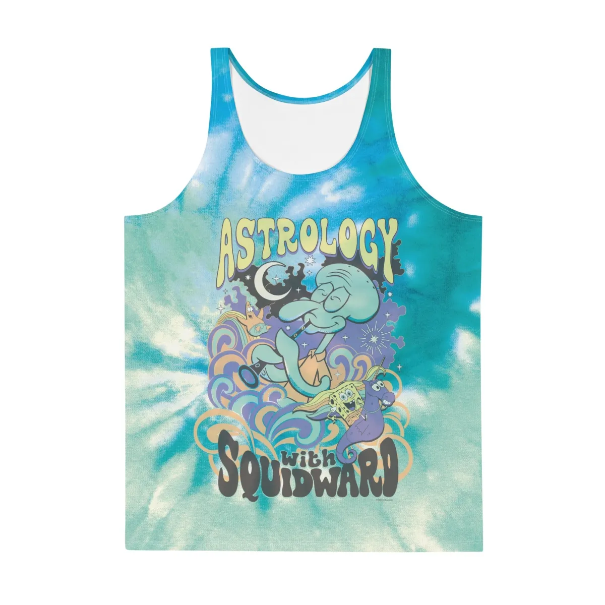 SpongeBob Astrology with Squidward Tie Dye Tank Top | Parallel
