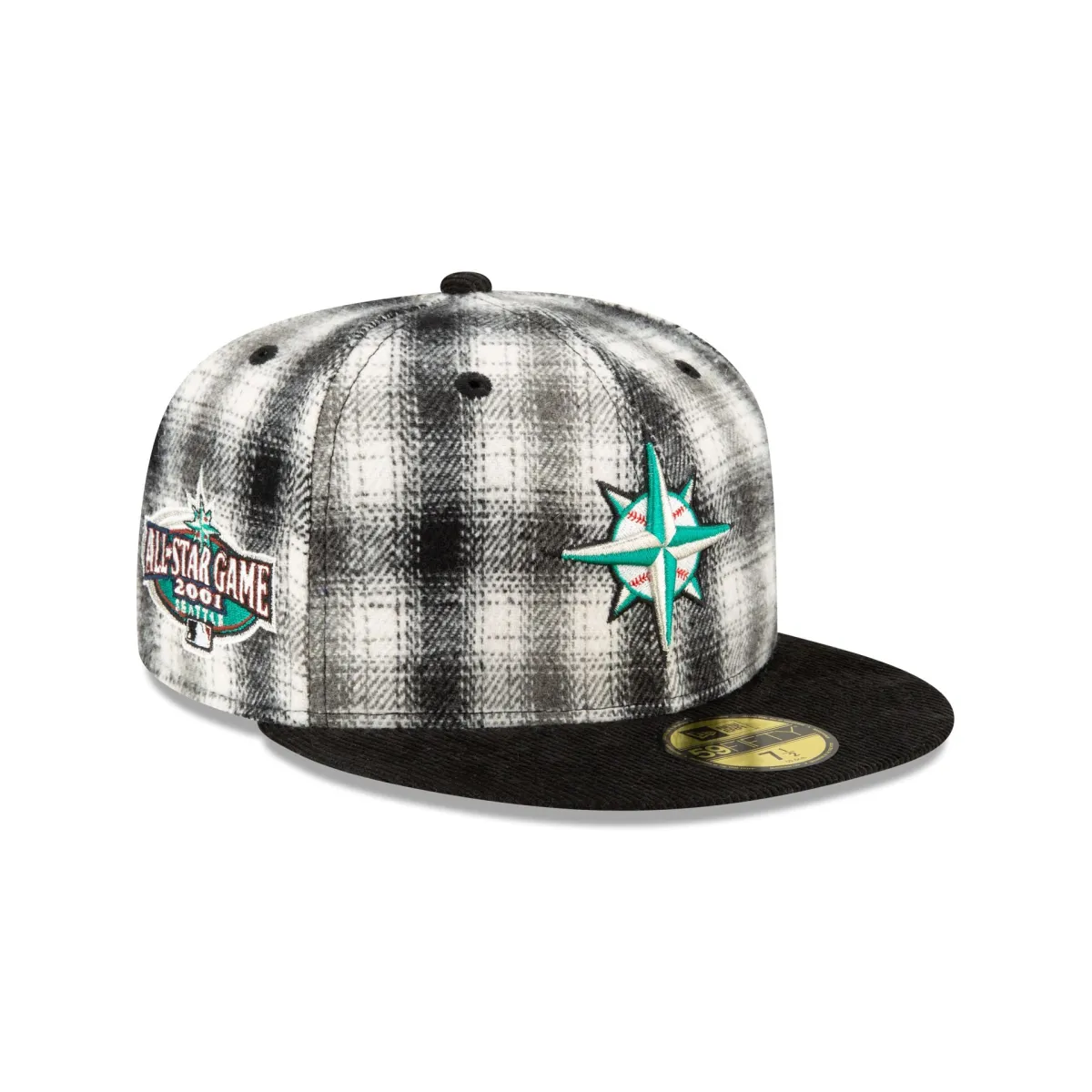 Just Caps Plaid Seattle Mariners 59FIFTY Fitted Hat | Parallel