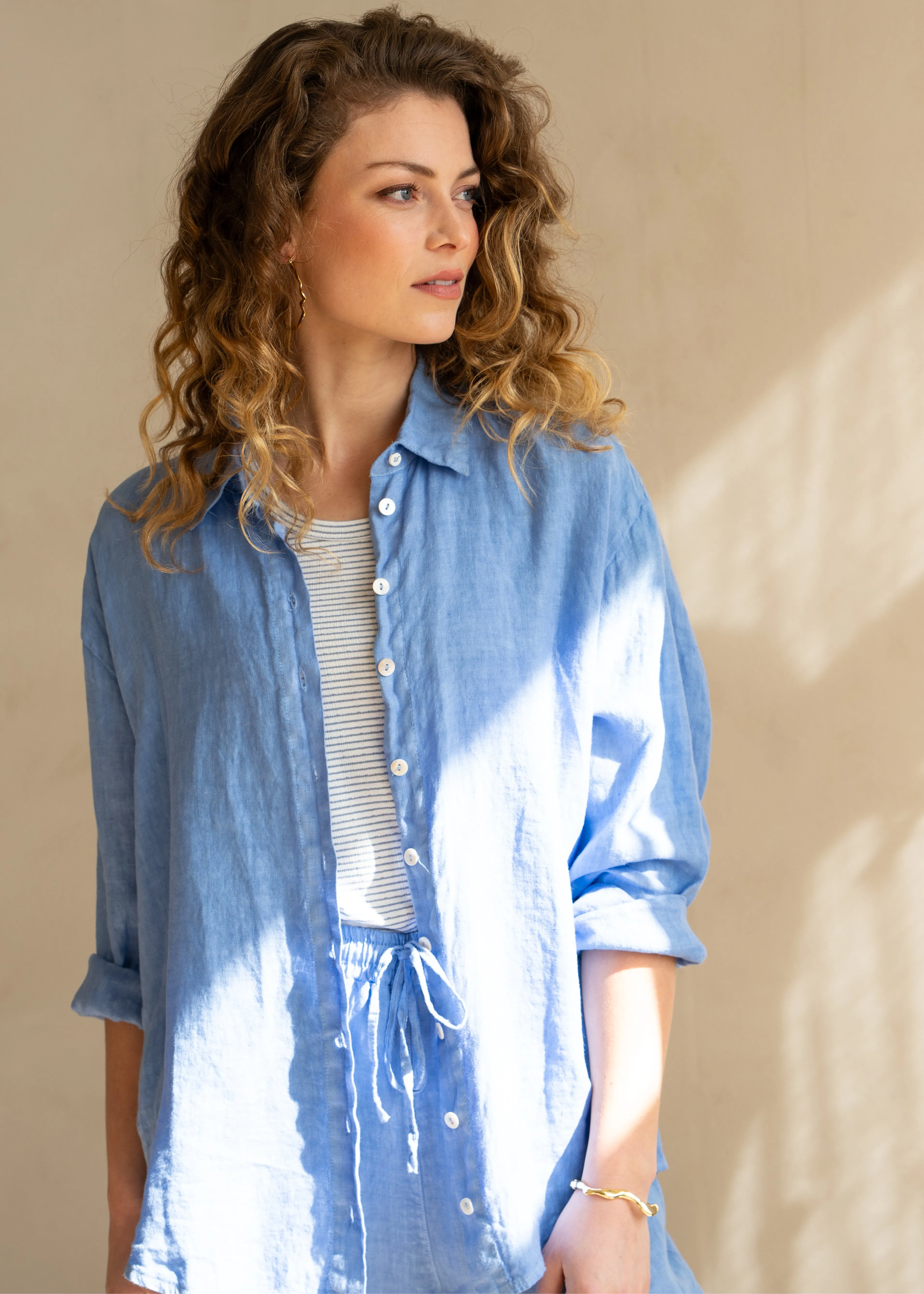 Latina Blouse Cornflower Blue | Parallel