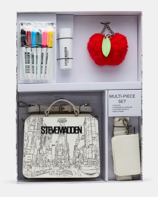 EVELYN PATCH BOX GIFT SET WHITE MULTI | Parallel