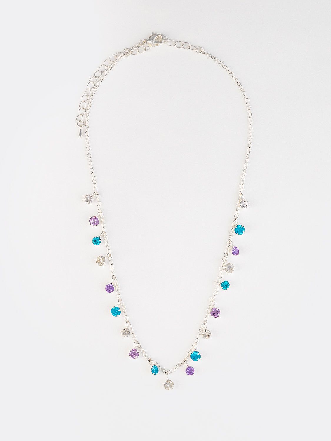 Round Gem Station Necklace | Parallel