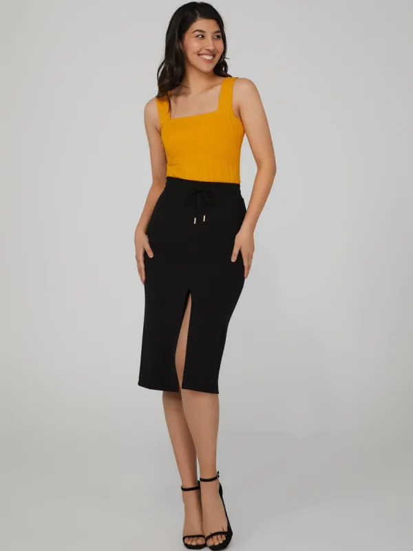 Drawstring Pencil Skirt | Parallel