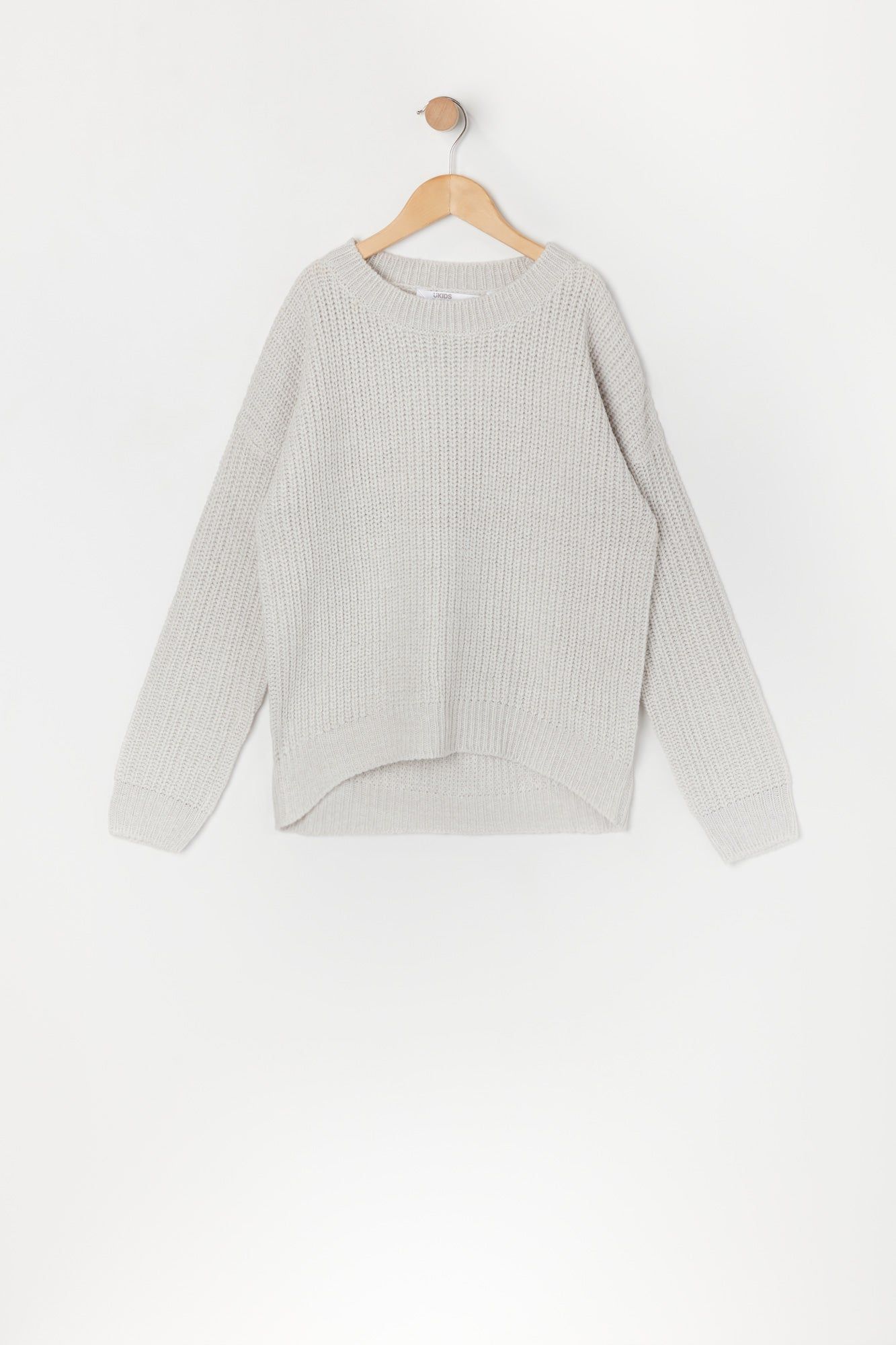 Girls Drop Shoulder Knit Sweater | Parallel