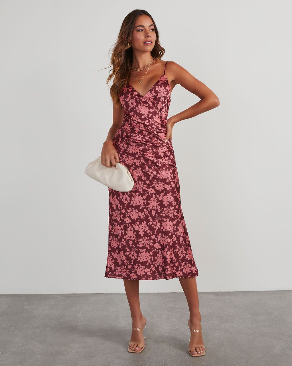 Melena Slip Floral Midi Dress | Parallel