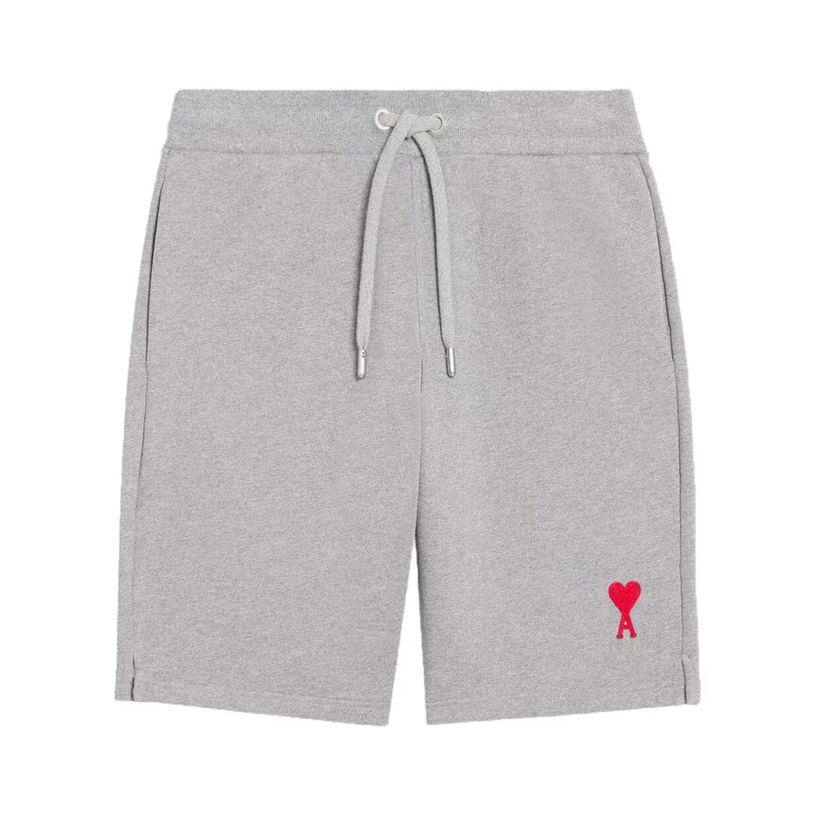 Ami Paris Logo Shorts Grey | Parallel