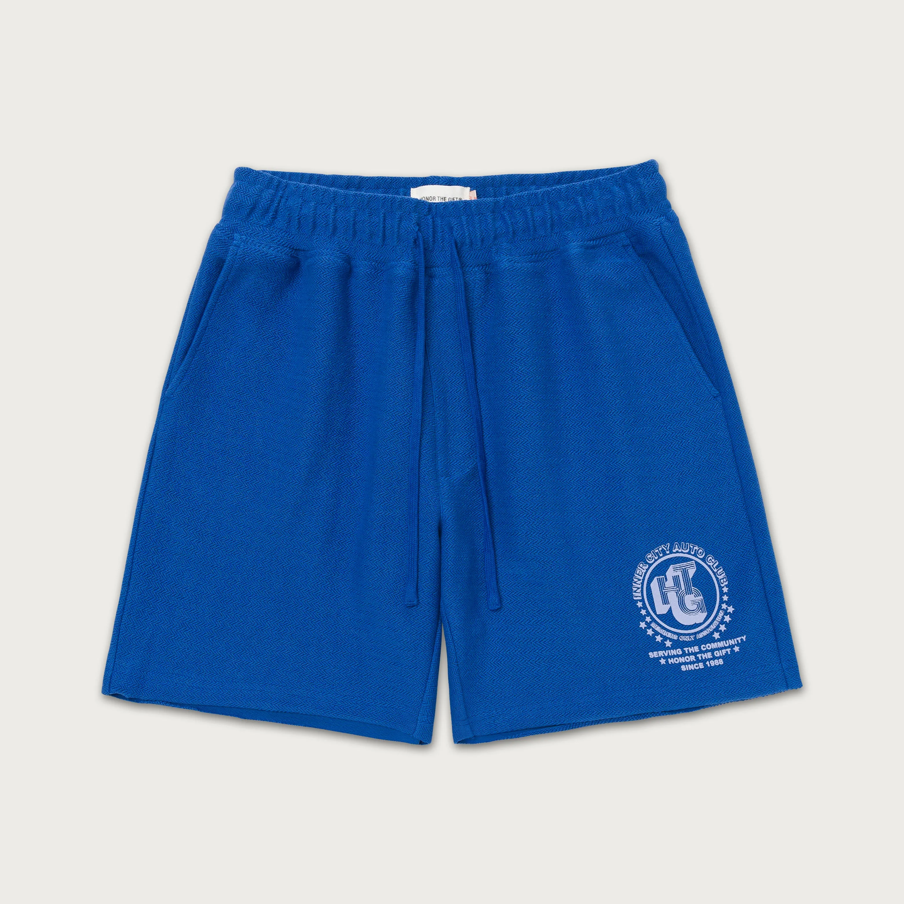 Race Herringbone Short - Blue | Parallel