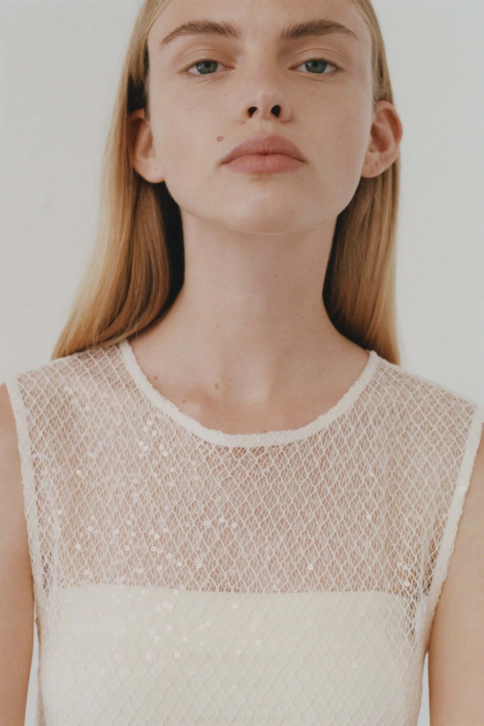 Acelet Mini Sequin Mesh Dress | Parallel