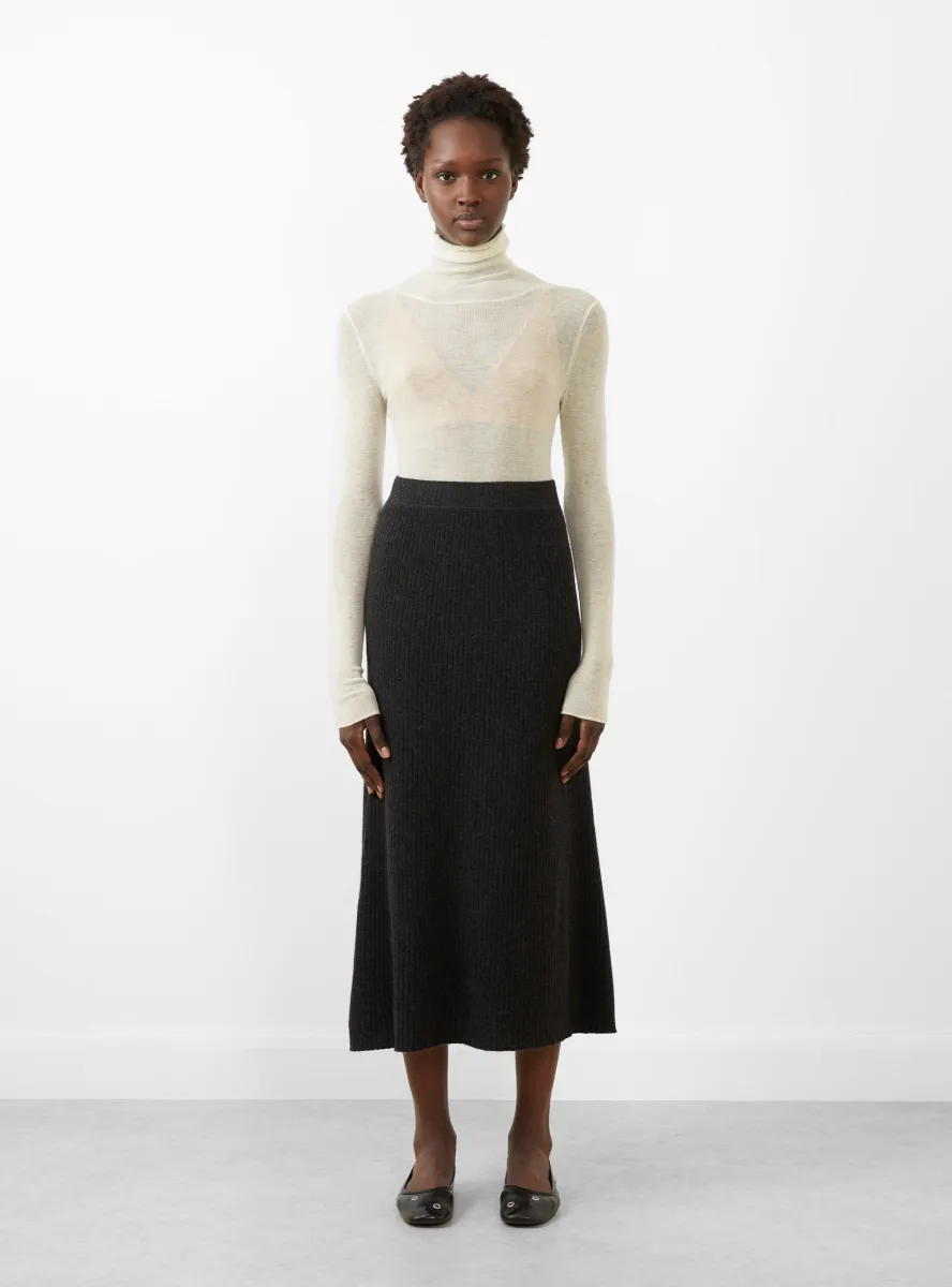 Sheer Gauze Turtleneck Crema | Parallel