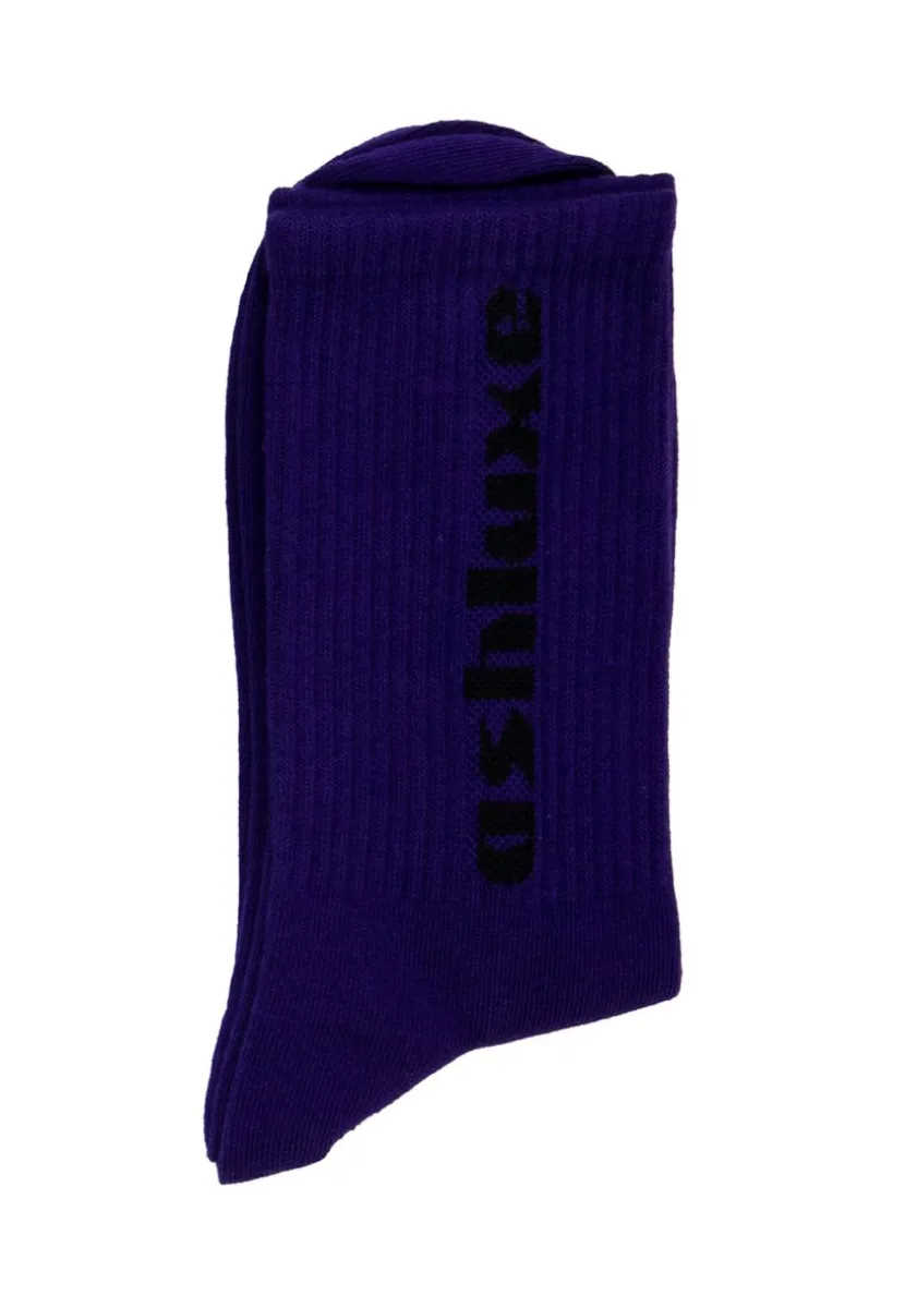 Ash Logo Socks - Purple | Parallel