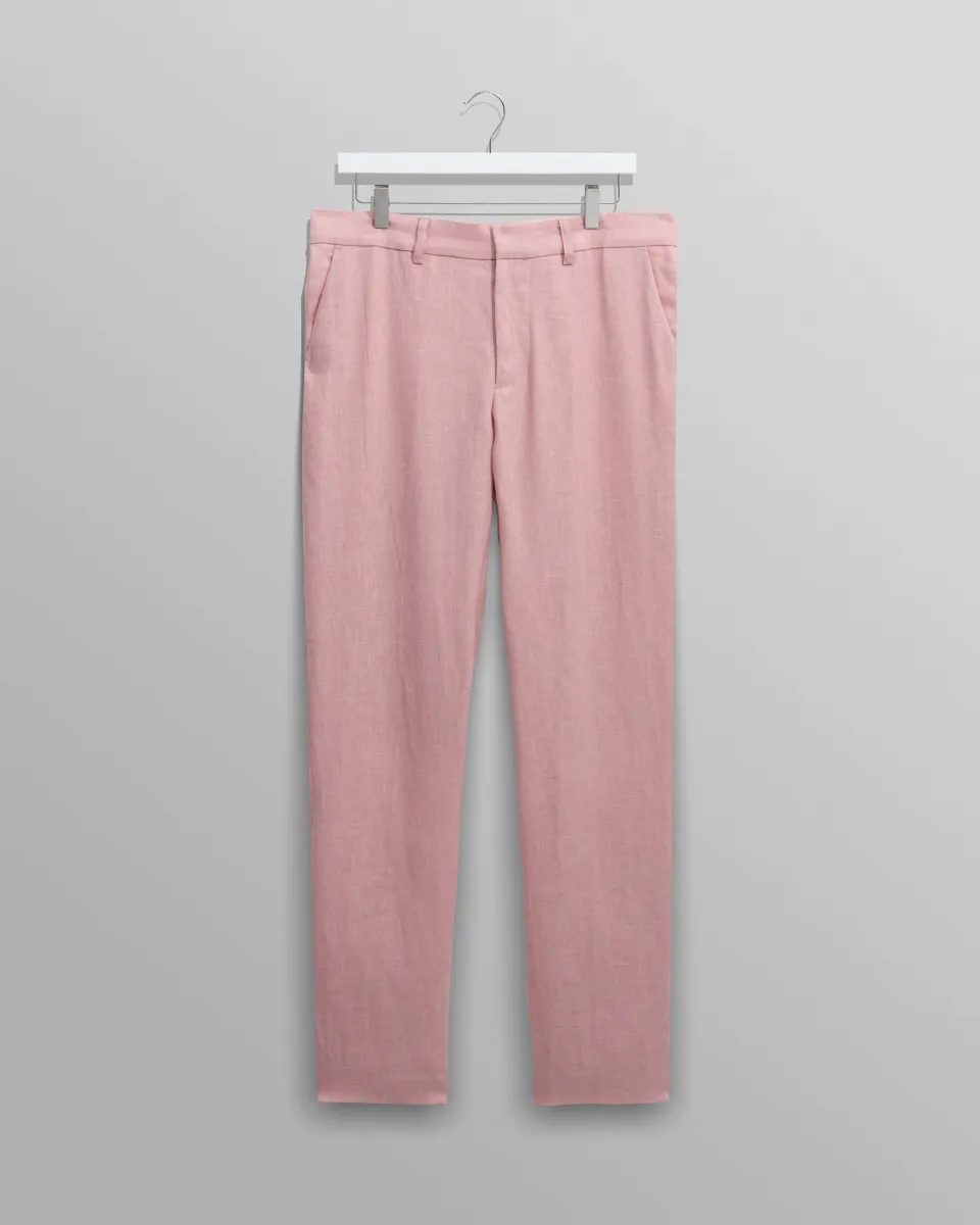 Alp - Pale Pink Linen Trousers | Parallel