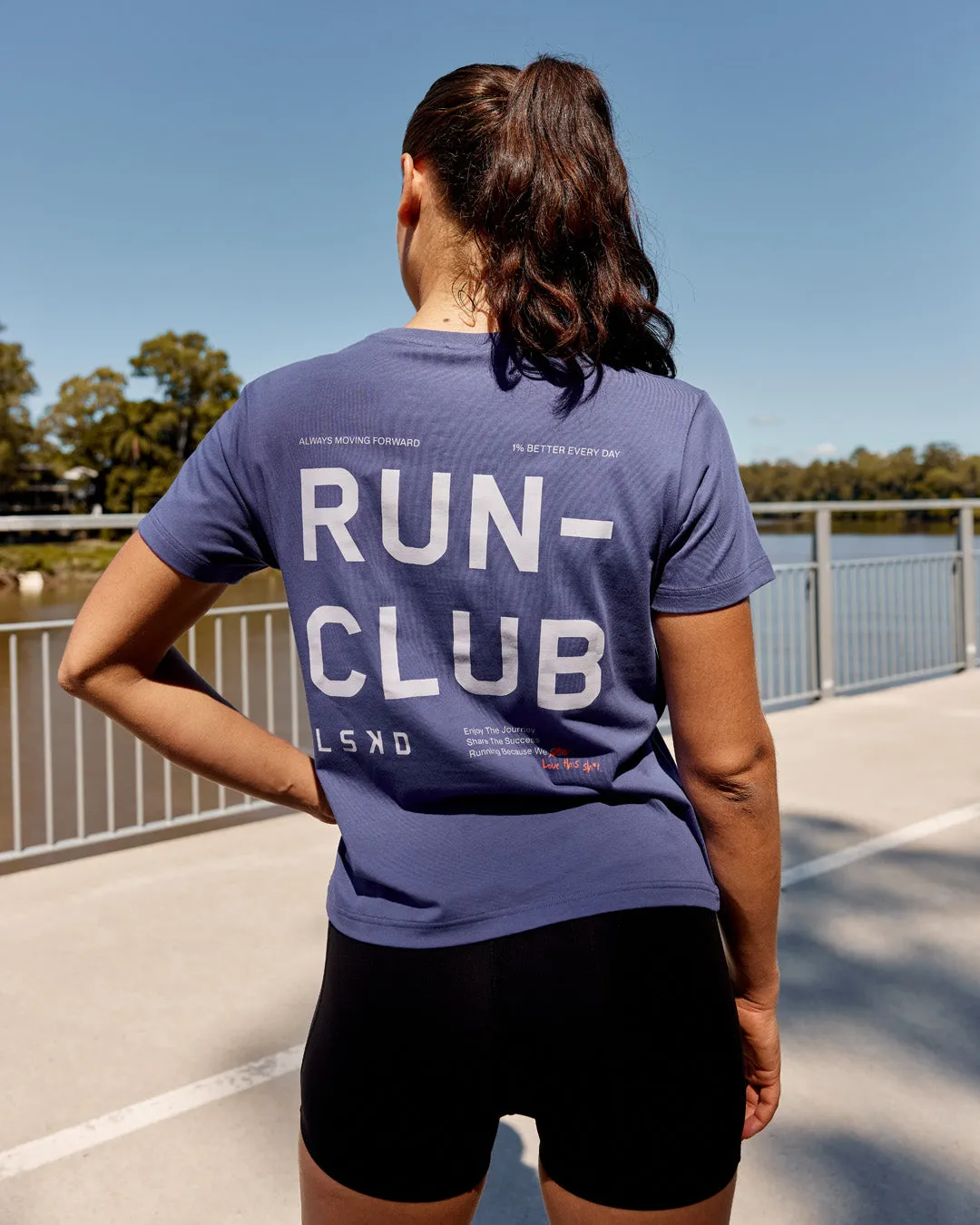 Love The Run FLXCotton Tee - Future Dusk-Galactic Lilac | Parallel