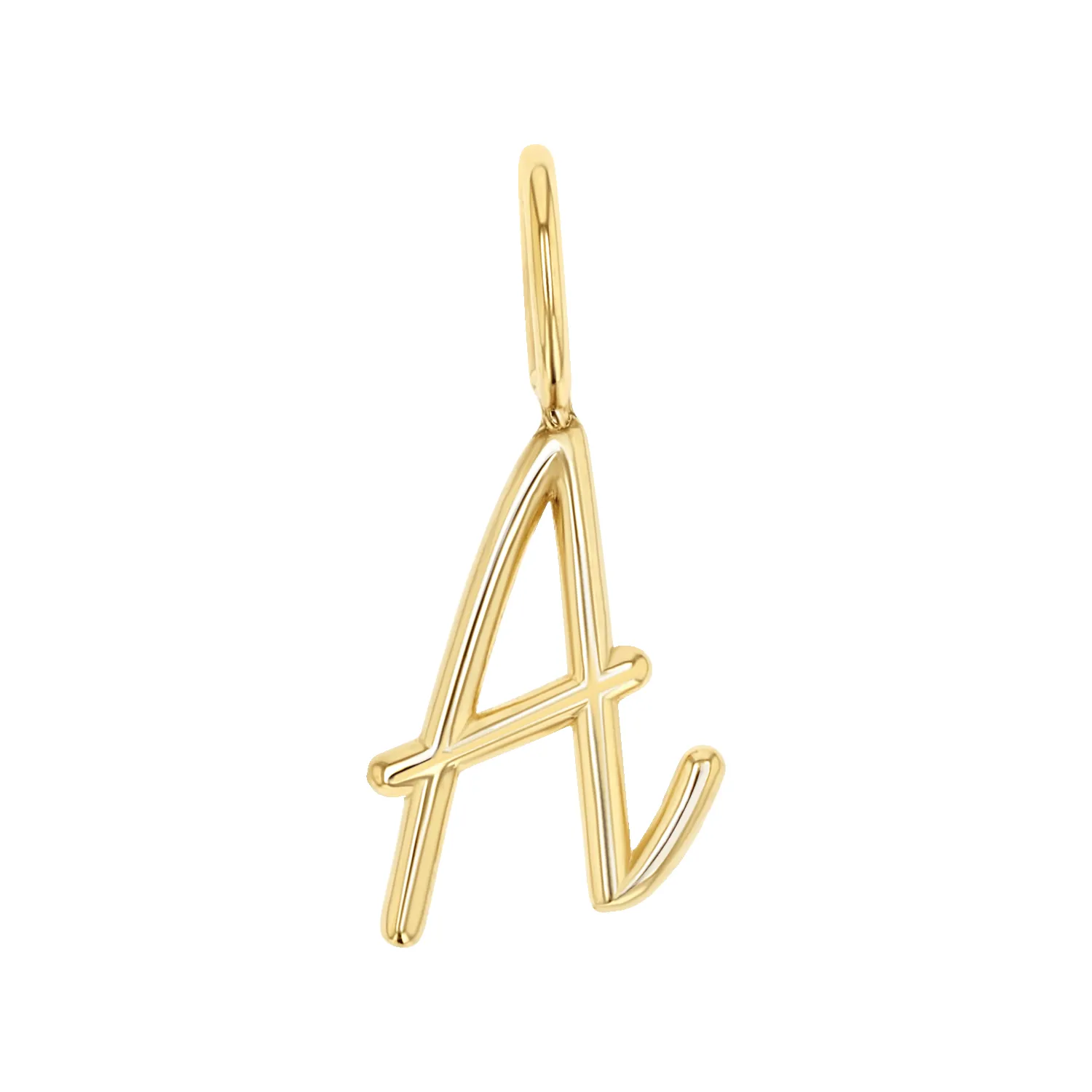 Solid Script Letter Charm | Parallel