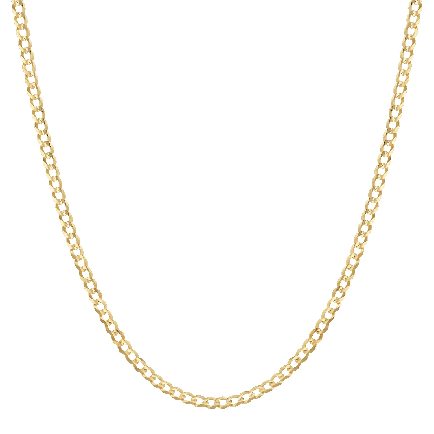 14K Diamond Cut Cuban Link Chain Necklace | Parallel