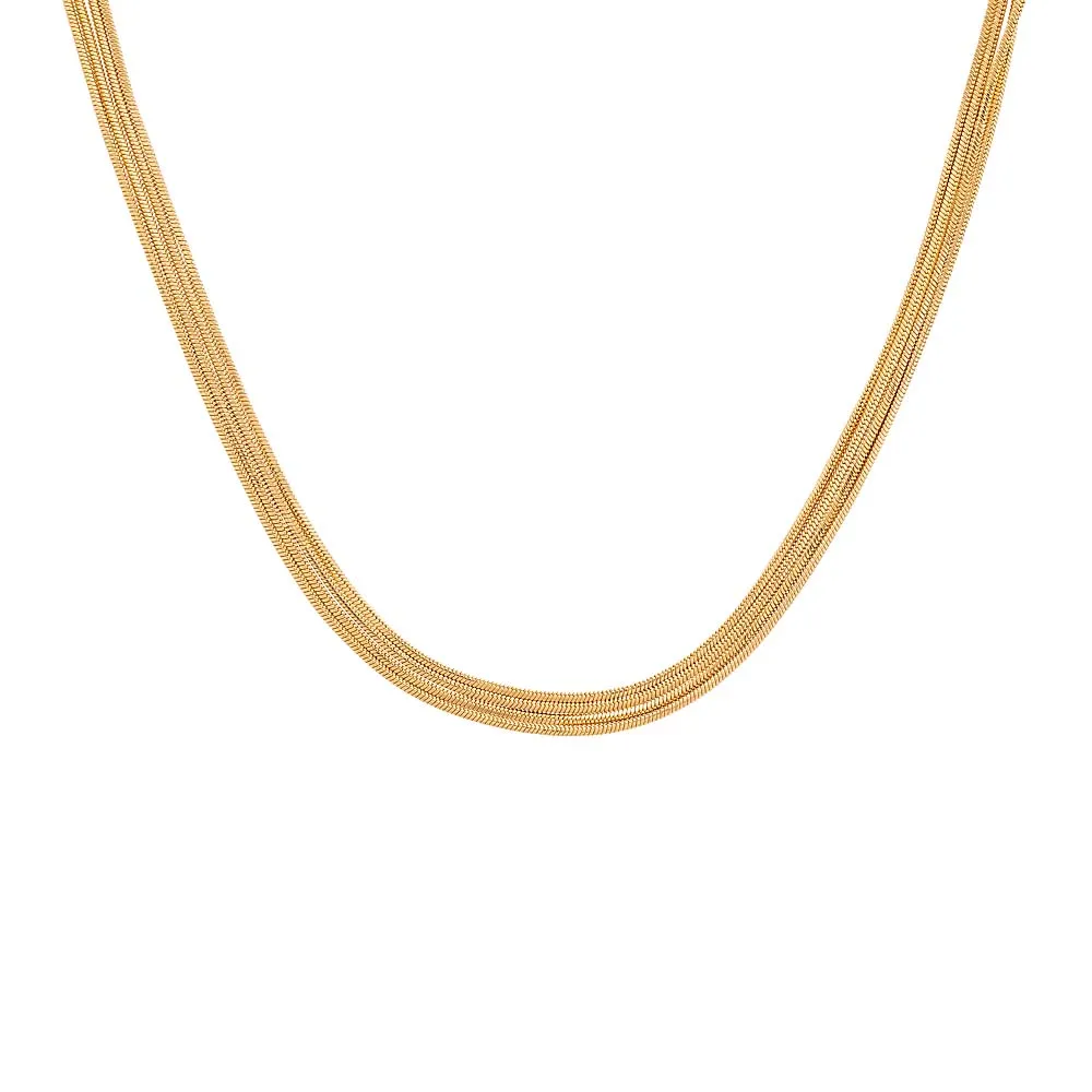 Multi Strand Snake Chain Necklace | Parallel