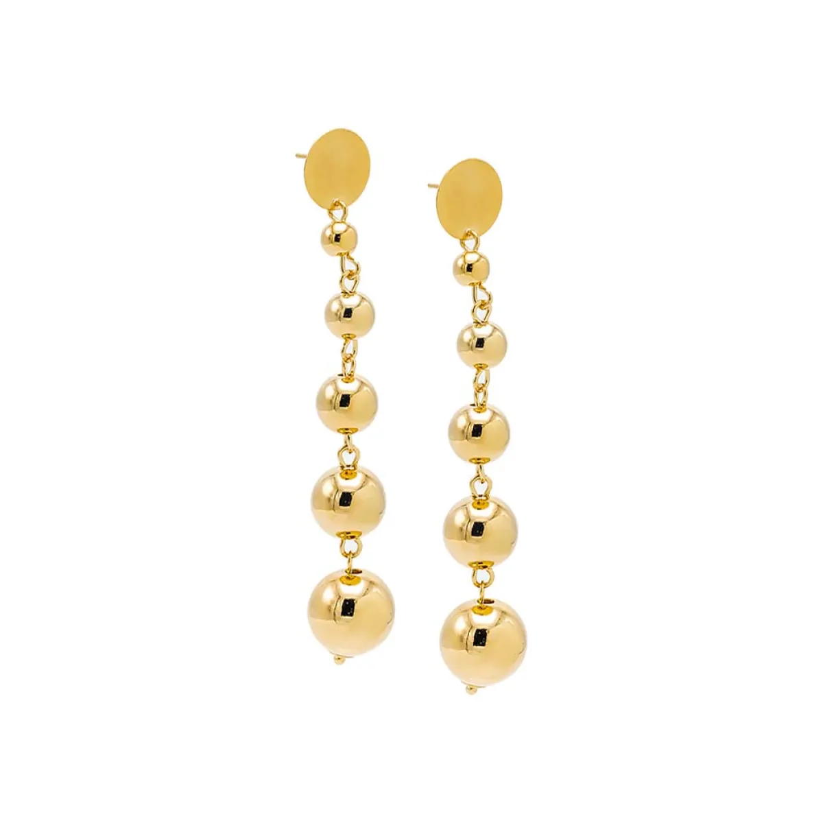 Graduated Multi Ball Drop Stud Earring | Parallel