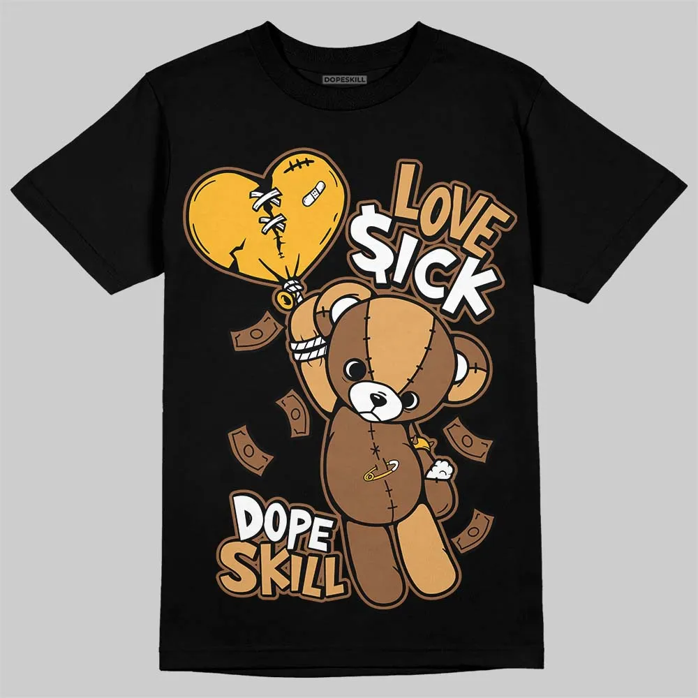 Metallic Gold 1s DopeSkill T-Shirt Love Sick Graphic | Parallel