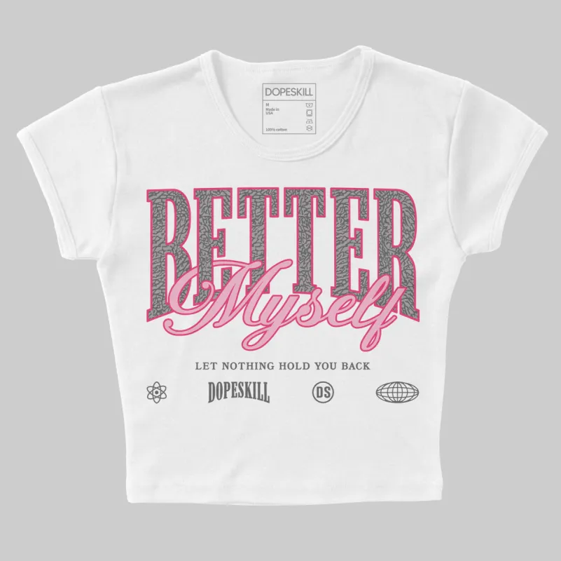 Wings 3s DopeSkill Women's Crop Top Better Myself Graphic | Parallel