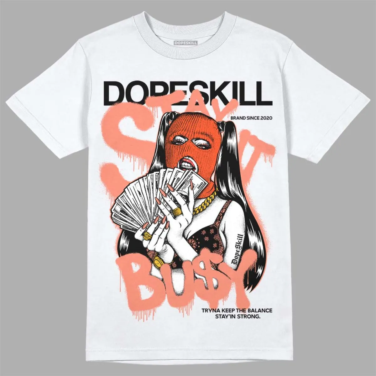 Dunk Amber Brown DopeSkill T-Shirt Stay It Busy Graphic | Parallel