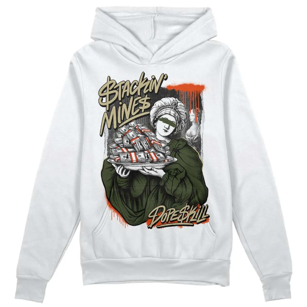 Olive Collection DopeSkill Hoodie Sweatshirt Stackin Mines Graphic ...