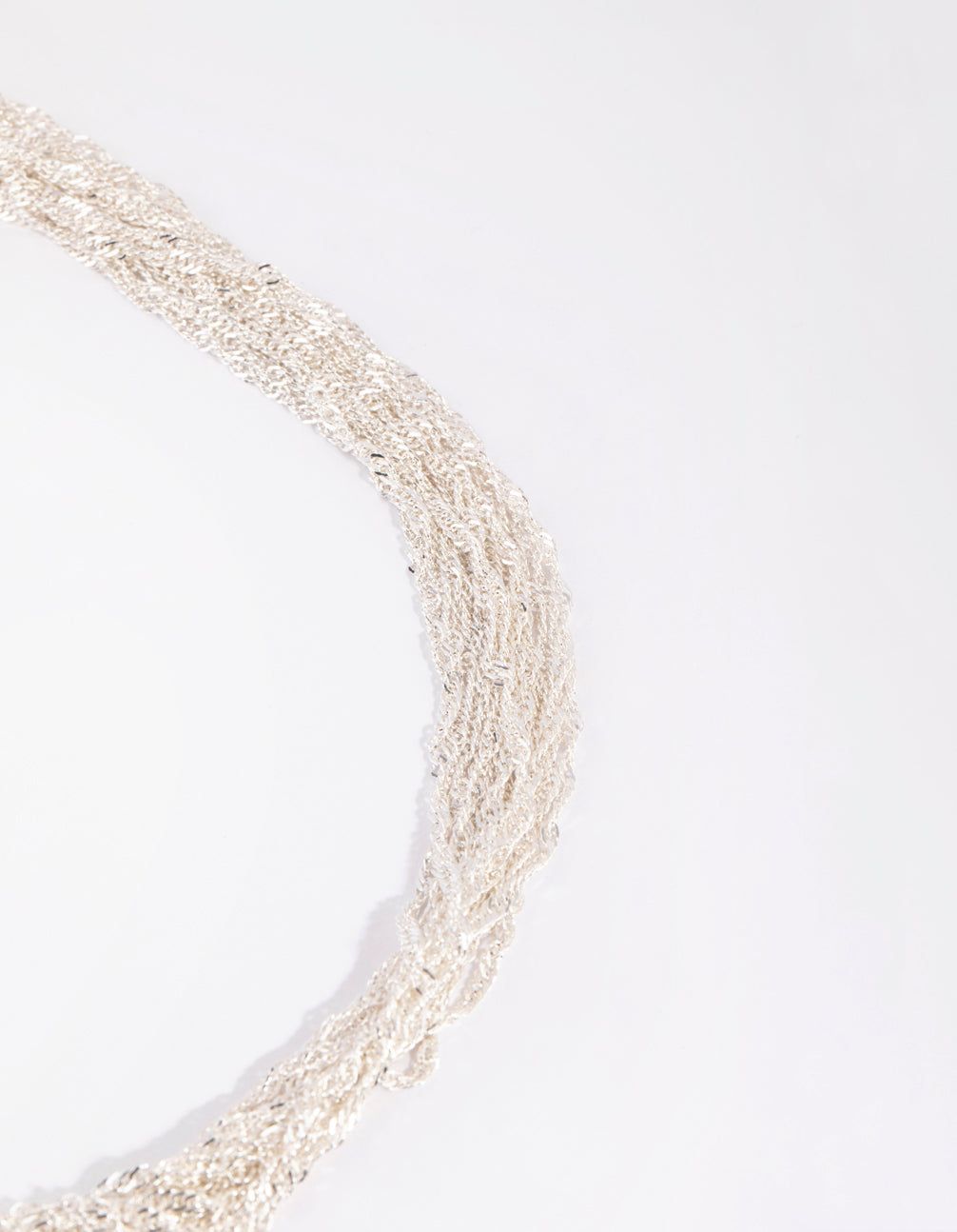 Silver Fine Twisted Chain Necklace | Parallel