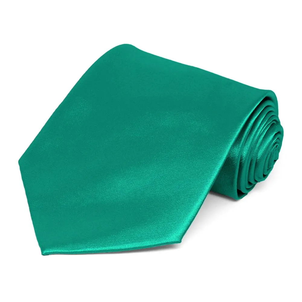 Light Jade Solid Color Necktie | Parallel